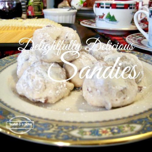 Delightfully Delicious Sandies, A Cookie for All Seasons - Bushel & a ...