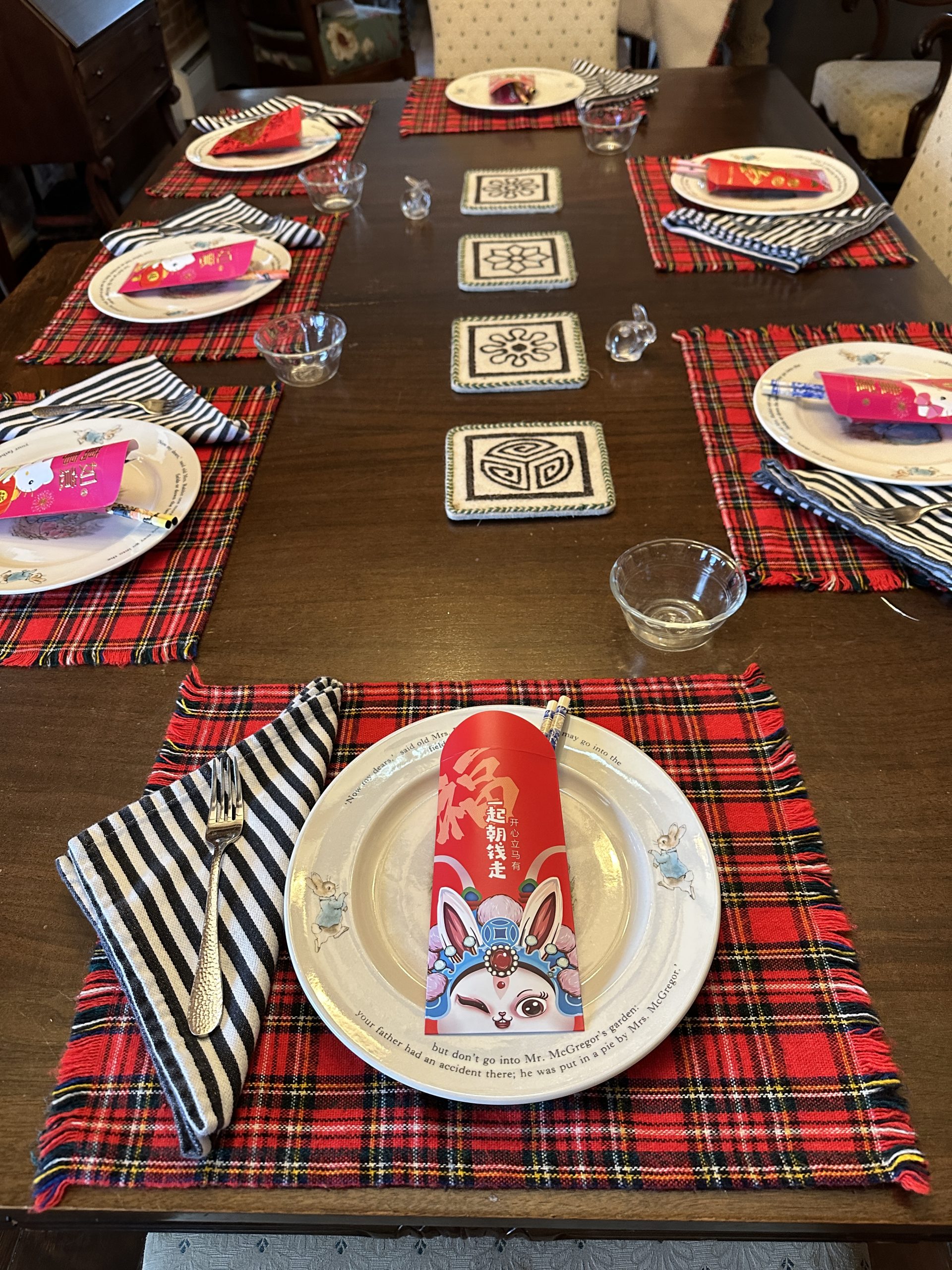 Chinese New Year Tablescape for the Year of the Dragon - Bushel & a Pickle